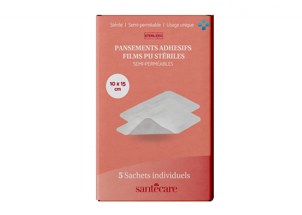 Pansements adhésifs PU stériles- 10 cm x 15 cm - LPPR SANTECARE - IDC ...